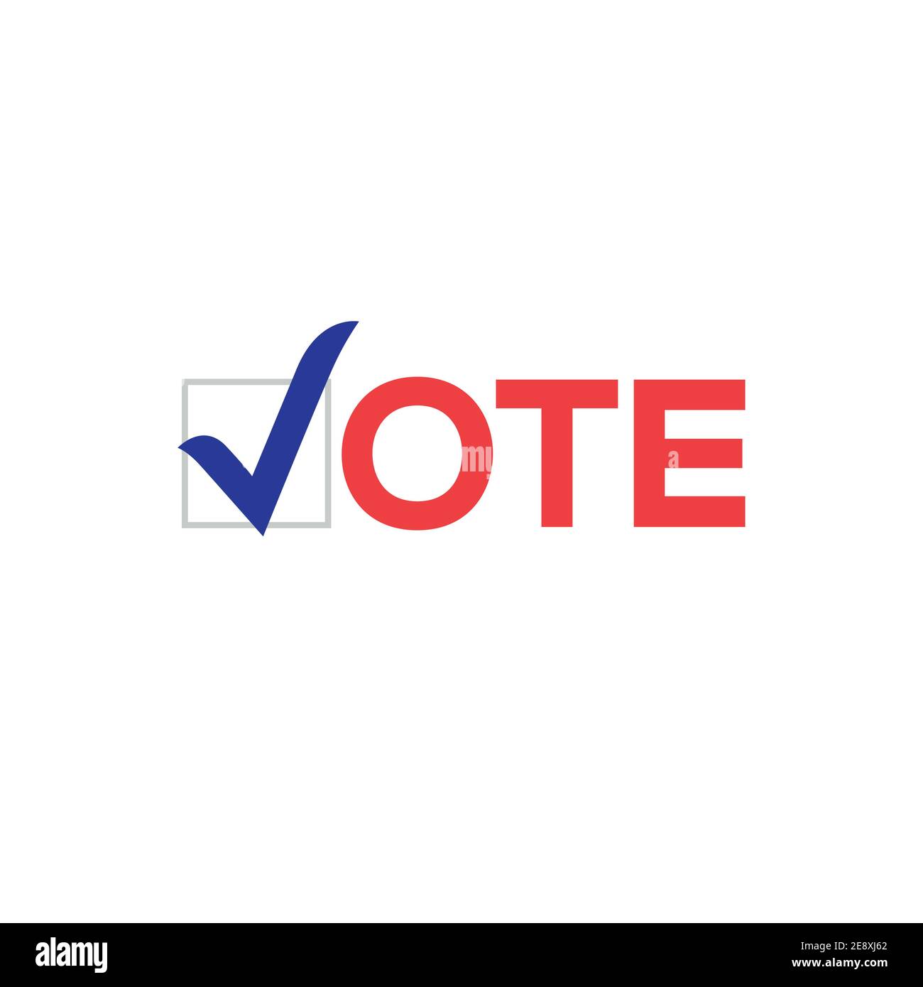 Vote vector icon election sign. Vote check logo campaign symbol design ...