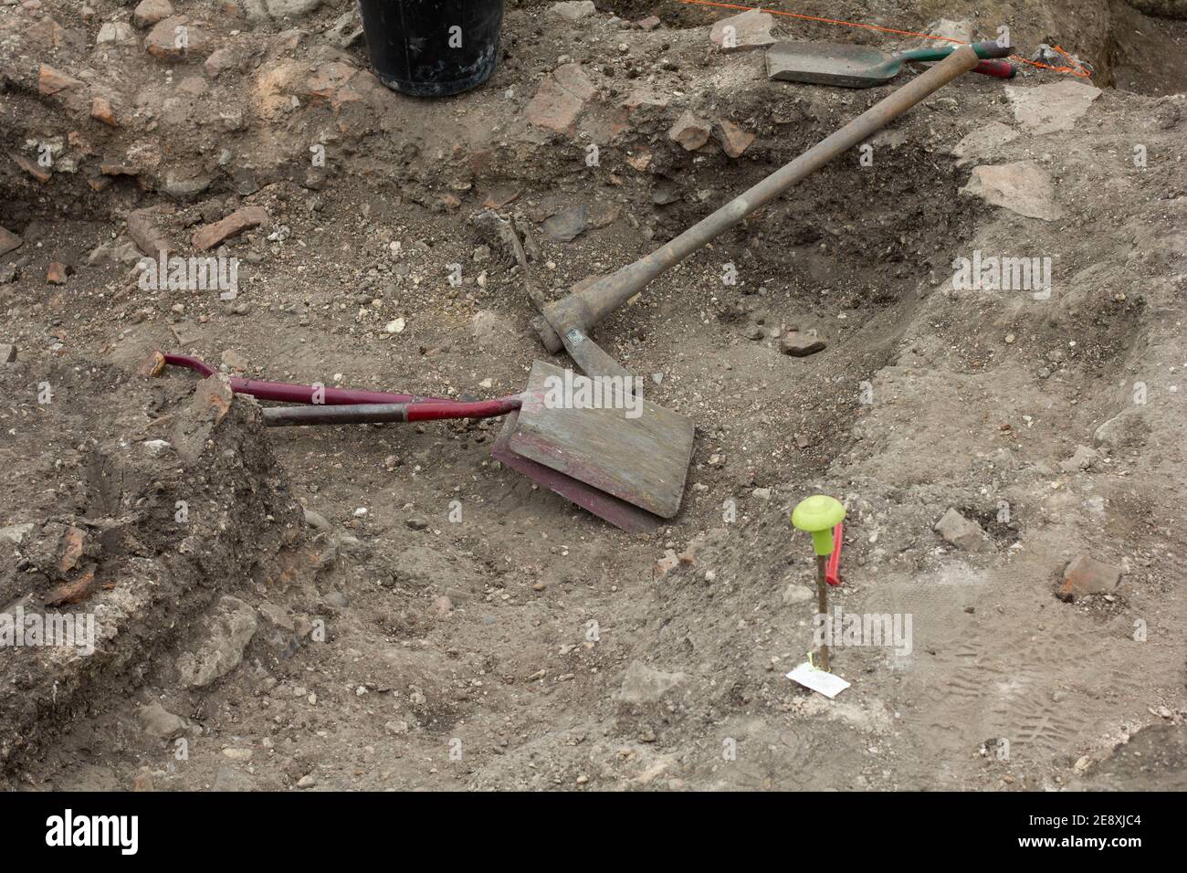 University of Reading excavation of the bath house at the Roman town of ...