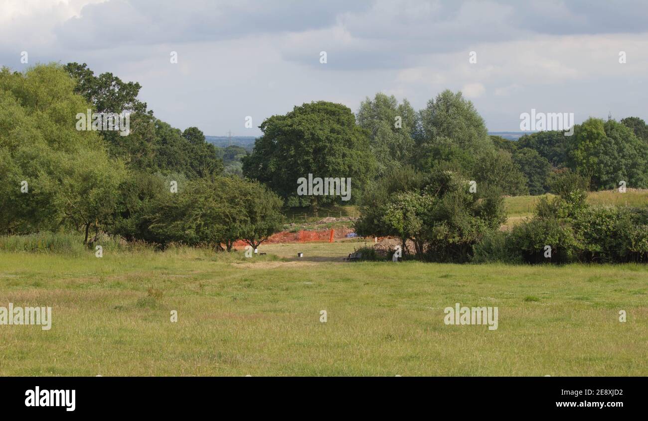 Site of the University of Reading excavation of the bath house at the ...