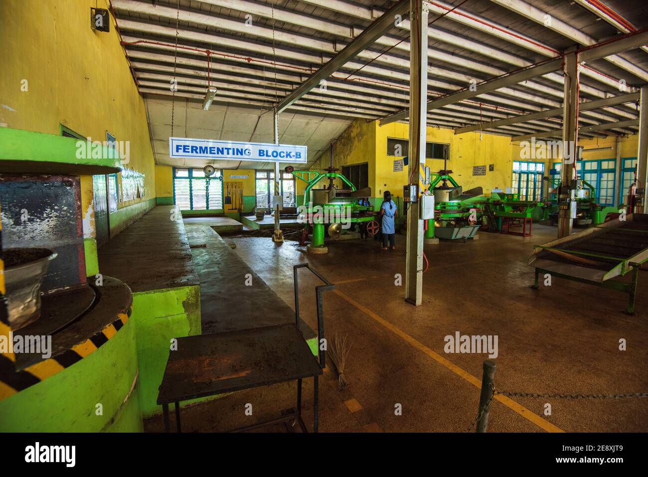 Interior of the Damro Tea factory in Sri Lanka Stock Photo - Alamy