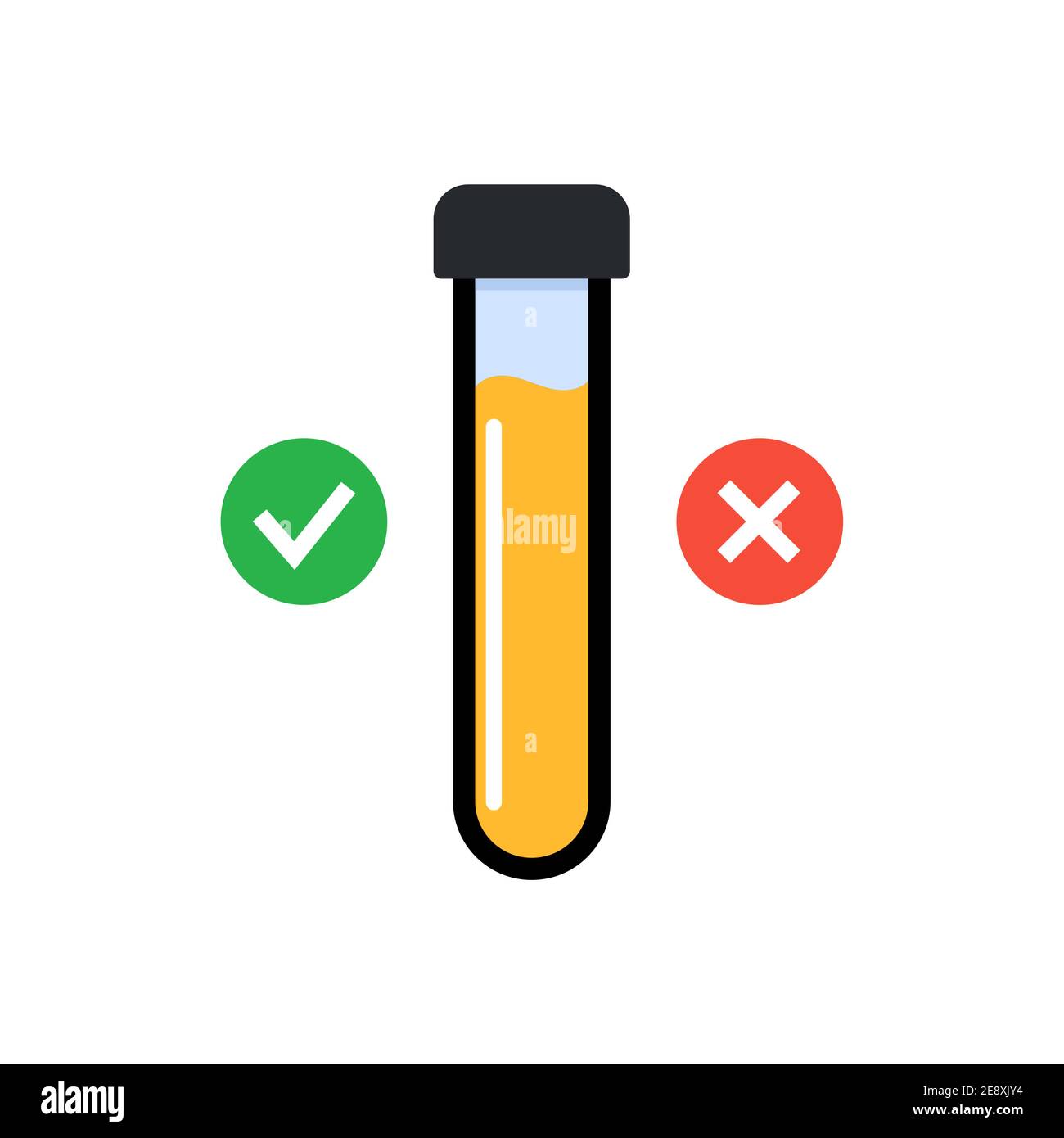 Covid pcr test vector icon. Corona virus covid19 tube test medical ...