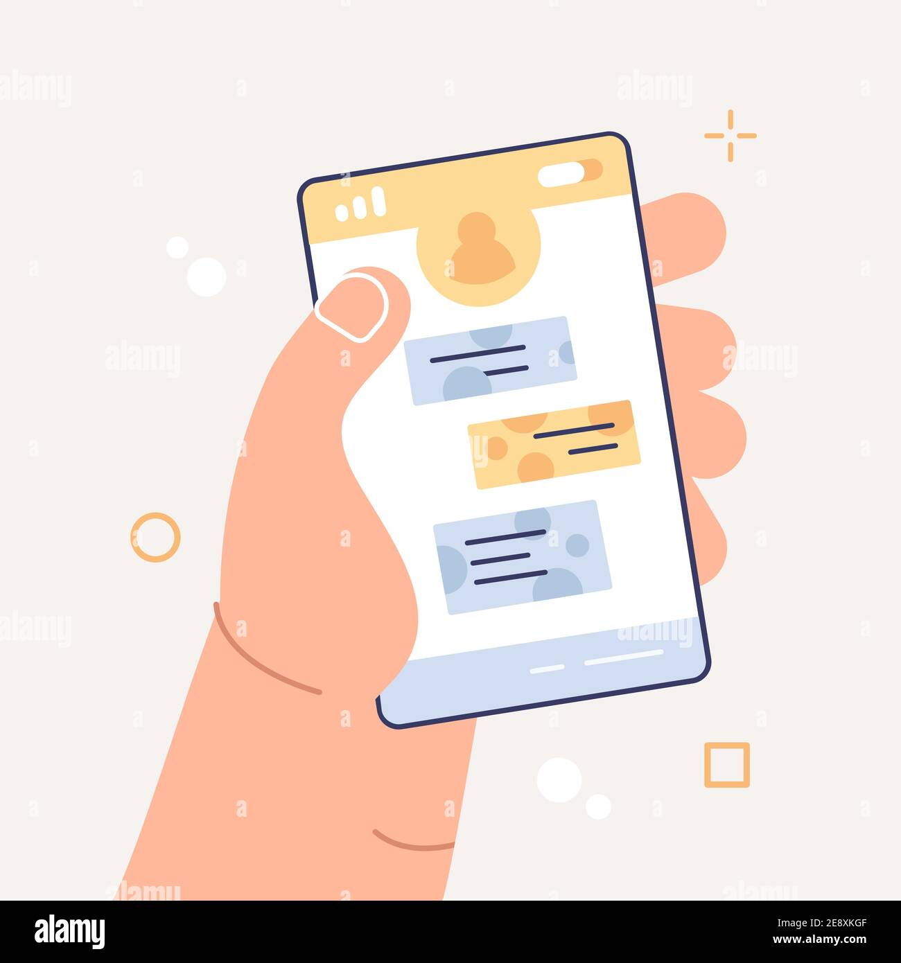 Tap on screen Stock Vector Images - Alamy