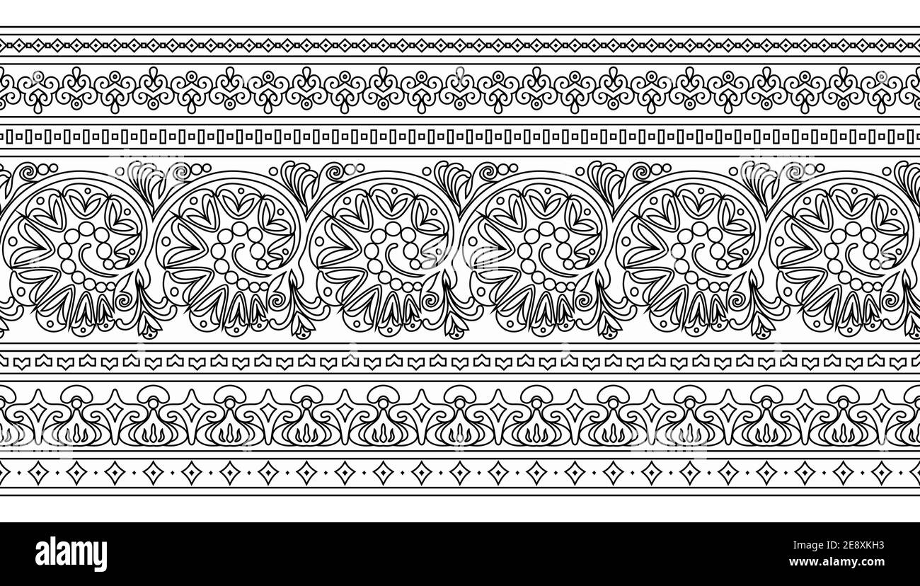 Vector ethnic hand drawn ornamental background Stock Vector Image & Art ...