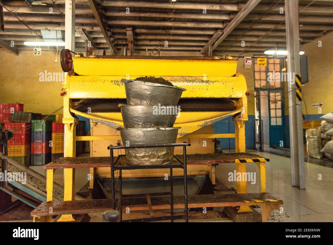 Interior of the Damro Tea factory in Sri Lanka Stock Photo - Alamy