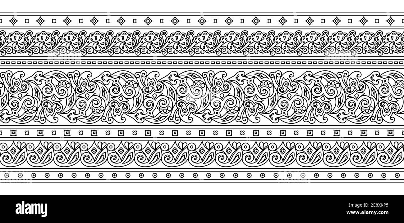 Vector ethnic hand drawn ornamental background Stock Vector Image & Art ...
