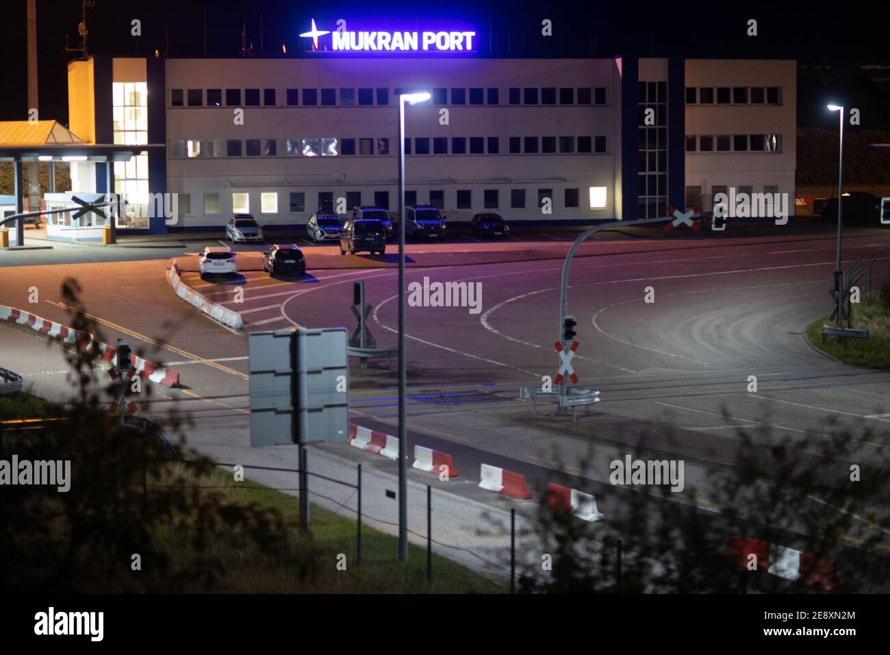 Mukran, Germany. 08th Sep, 2020. The building of the ferry terminal in ...