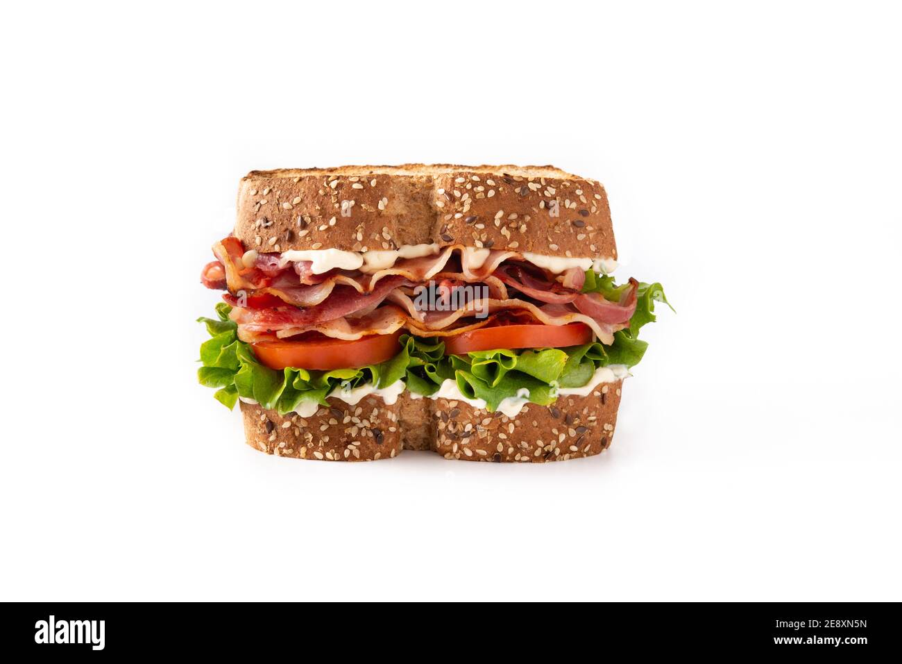 Classic BLT sandwich isolated on white background Stock Photo - Alamy