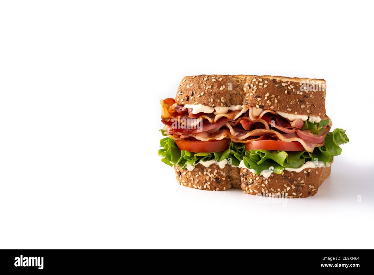Classic BLT sandwich isolated on white background Stock Photo - Alamy