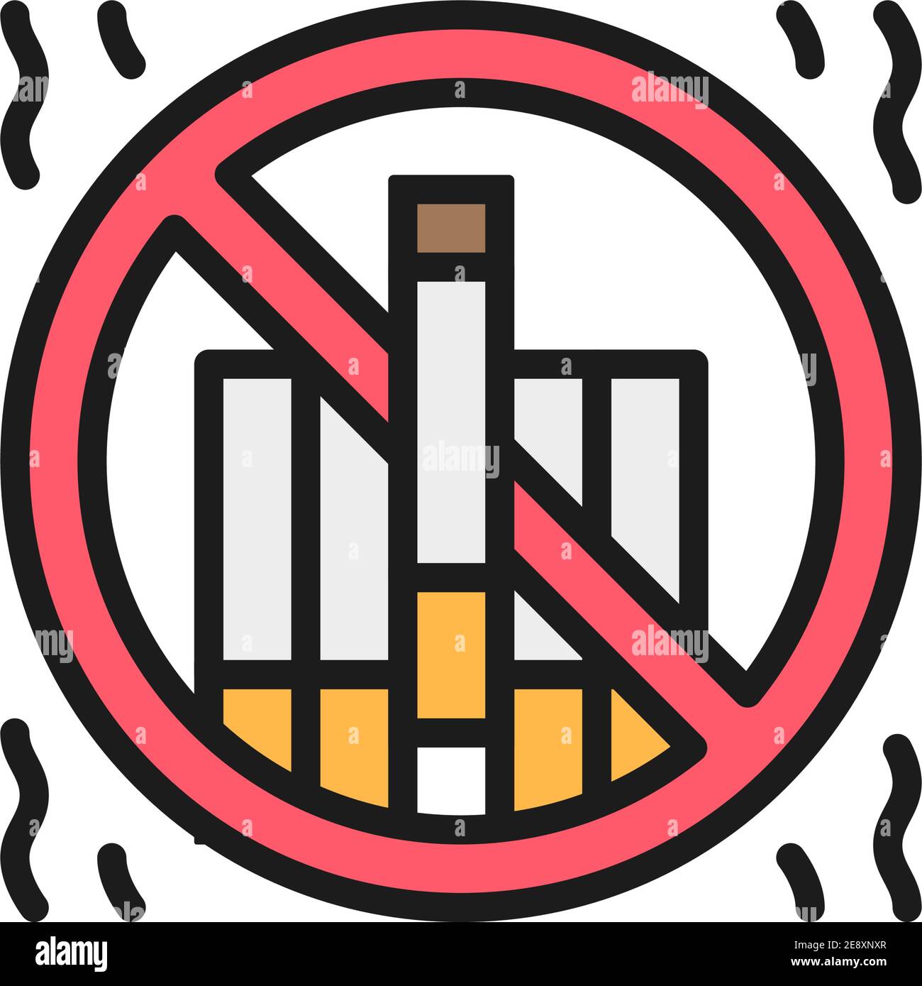 Smoking patient Stock Vector Images - Alamy