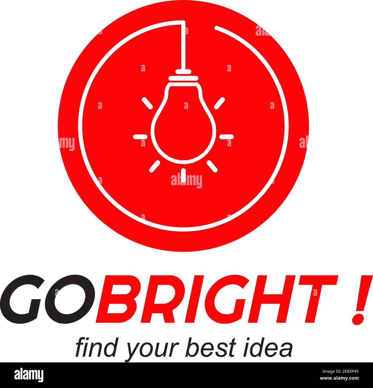 bright lamp logo design vector template Stock Vector Image & Art - Alamy