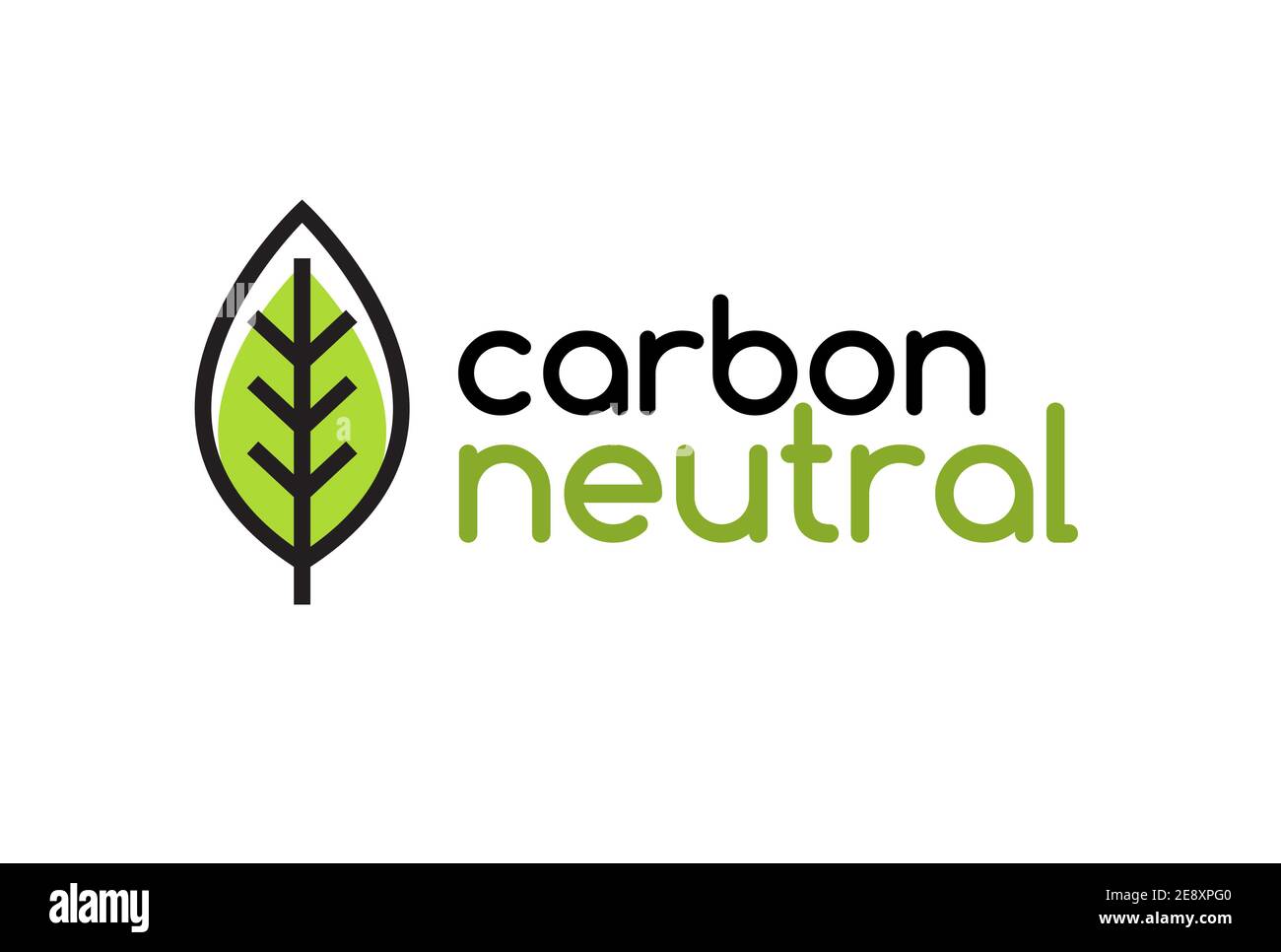 Carbon neutral icon logo. CO2 energy monoxide carbon ecology background ...