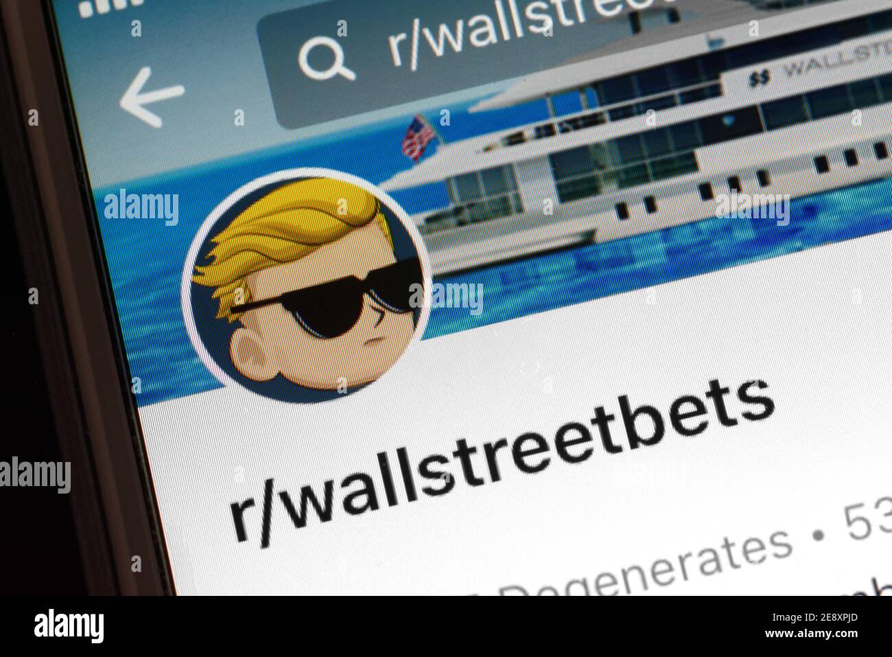 January 29, 2021 A Close Up On A Computer Screen Shows The Frontpage ...