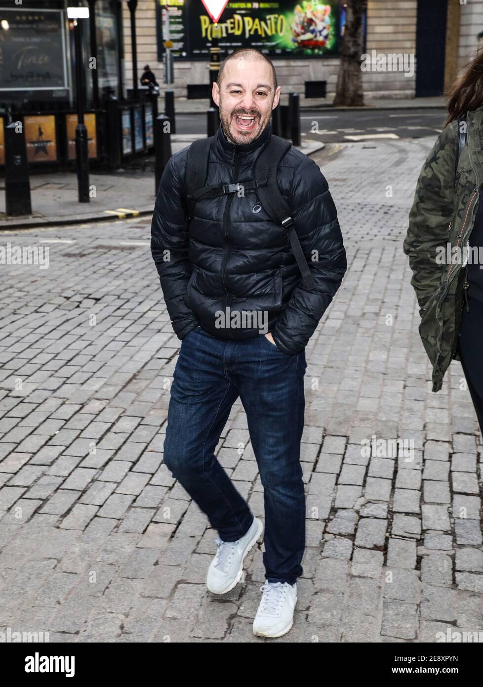 Jason King seen arriving at the Global Radio Studios in London Stock ...