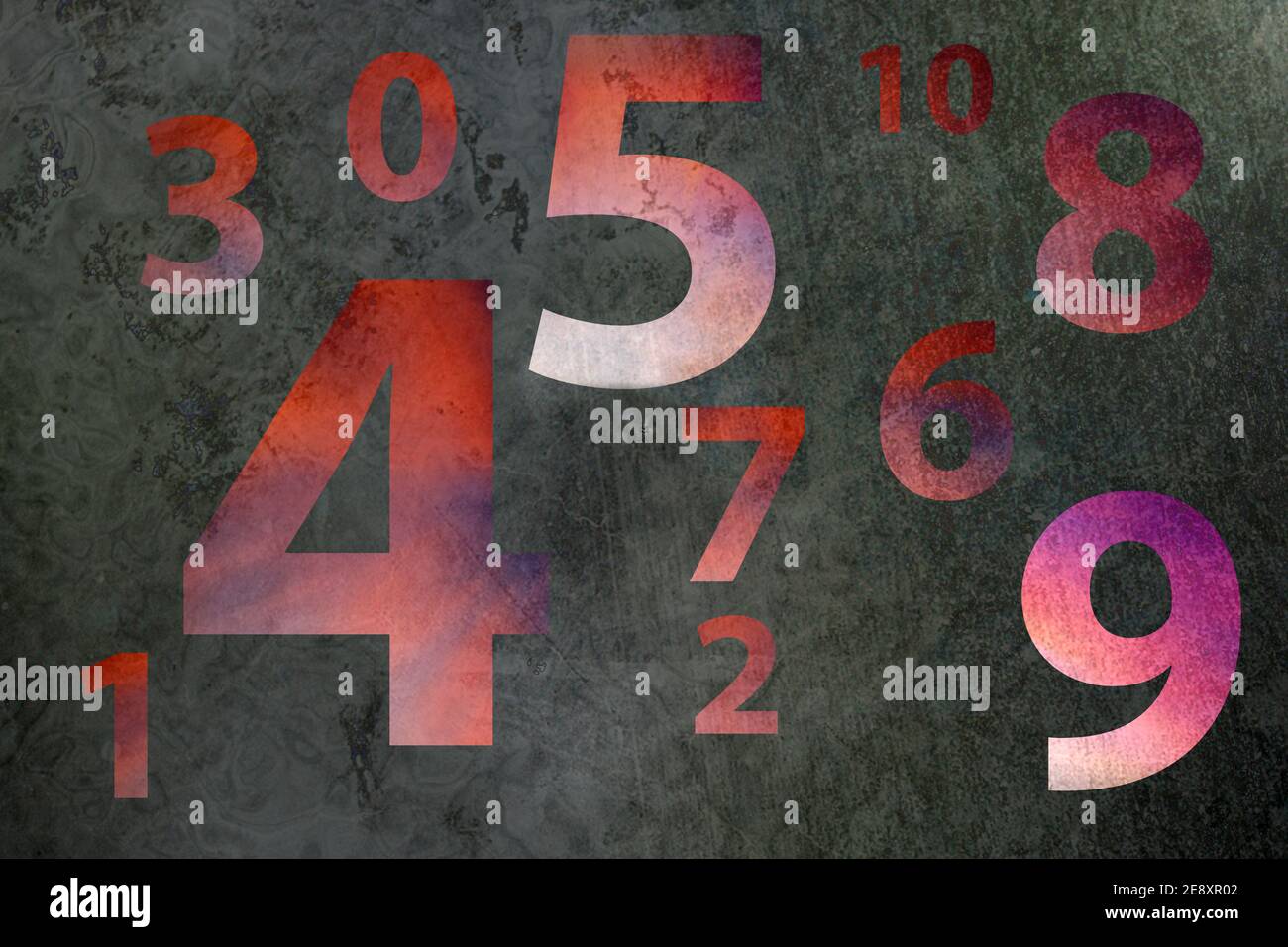 Number zahlen hi-res stock photography and images - Alamy