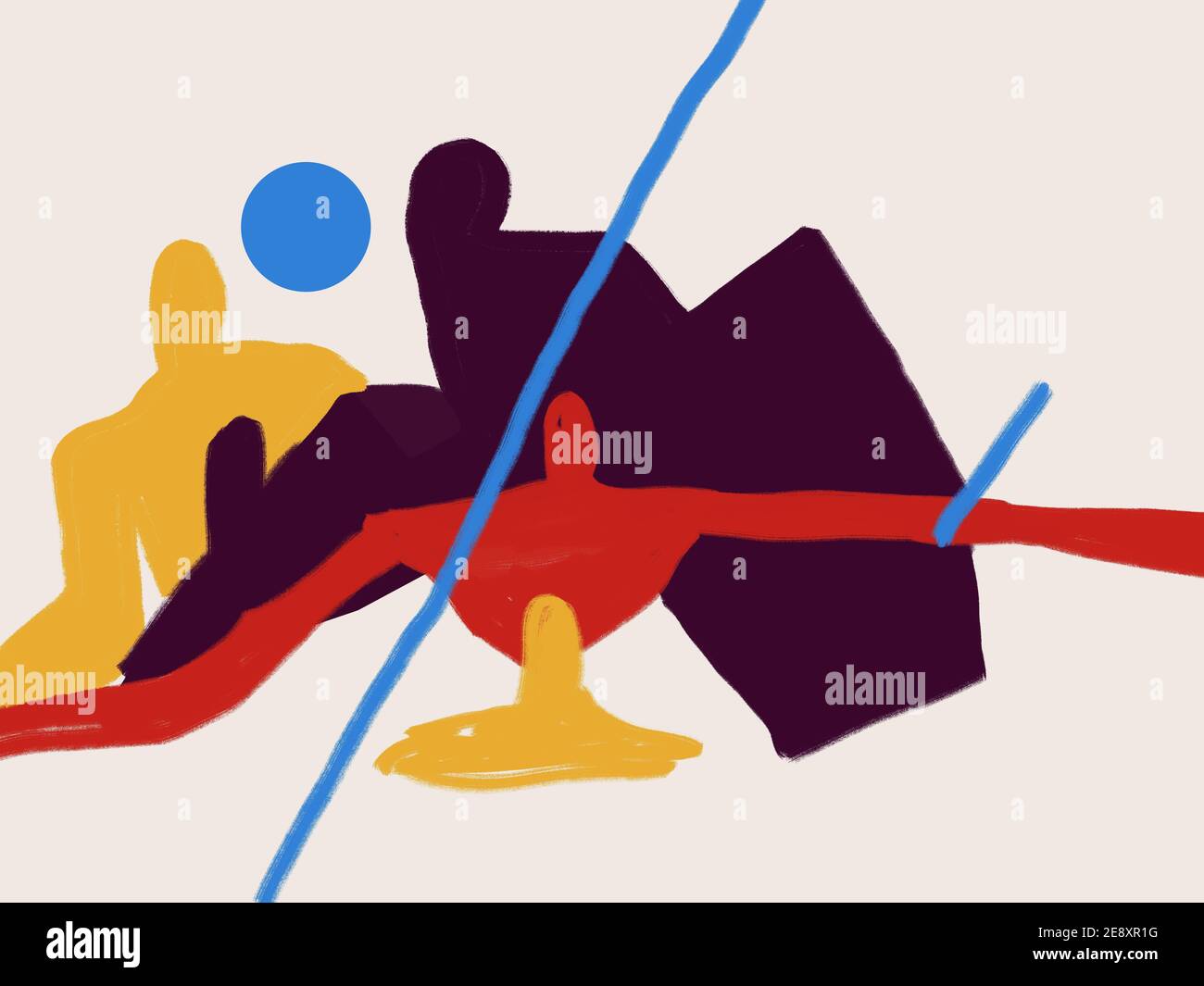 Abstract expressionism fashion 1950s hi-res stock photography and ...