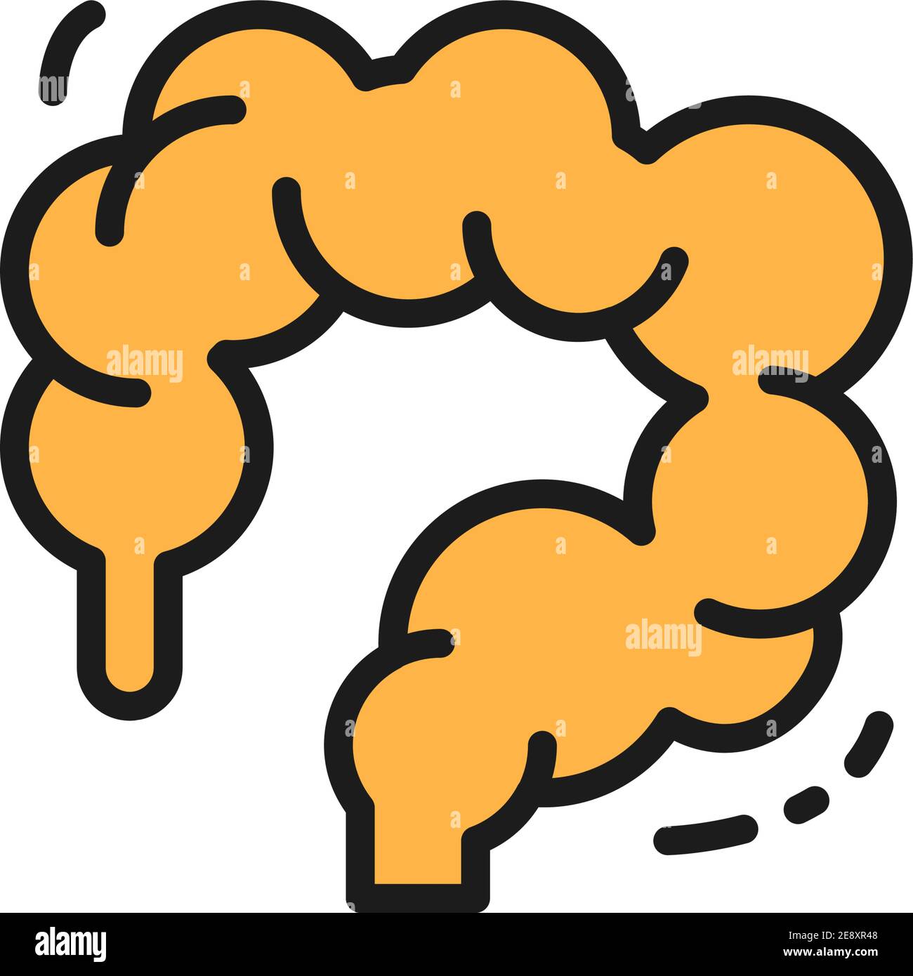 Intestines outline hi-res stock photography and images - Alamy