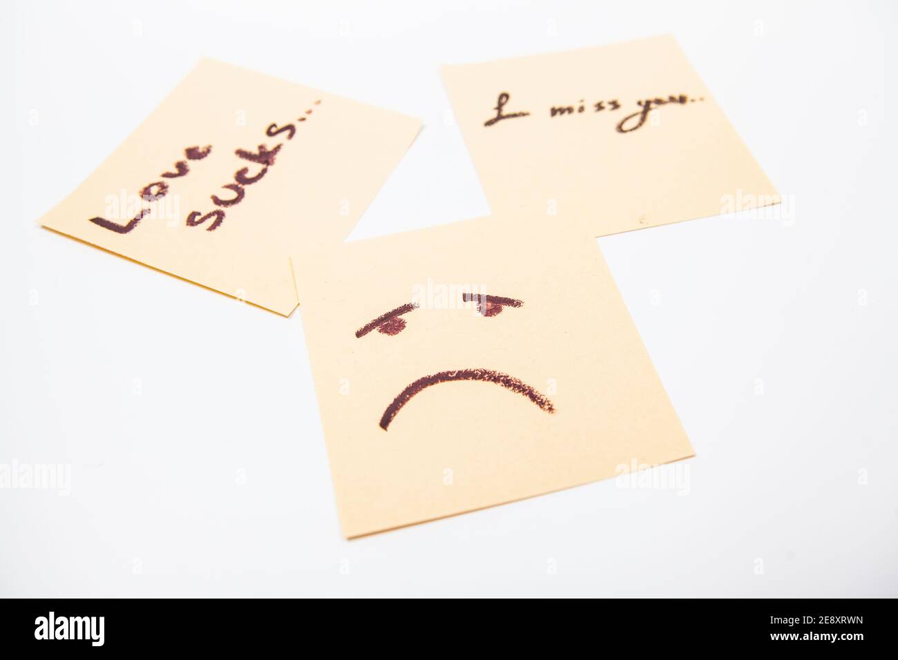Sad post it hi-res stock photography and images - Alamy