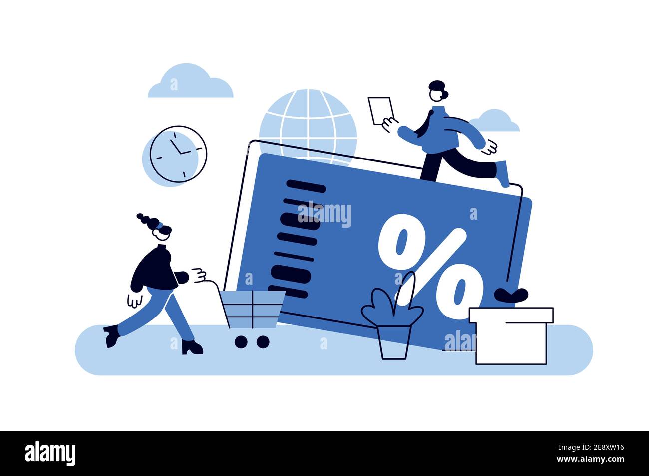 Paying discount coupon customer hi-res stock photography and images - Alamy