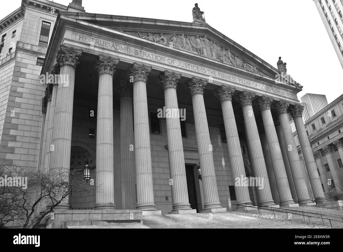 The public building of New York State Supreme Court located in the ...