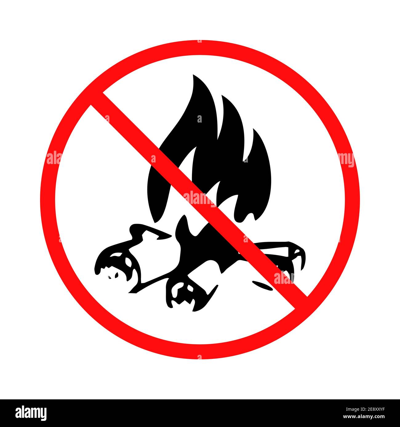 No torch sign Stock Vector Images - Alamy