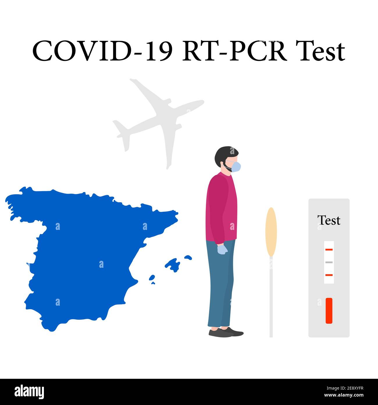 Vector illustration Carrying out RT PCR test to diagnose coronavirus ...