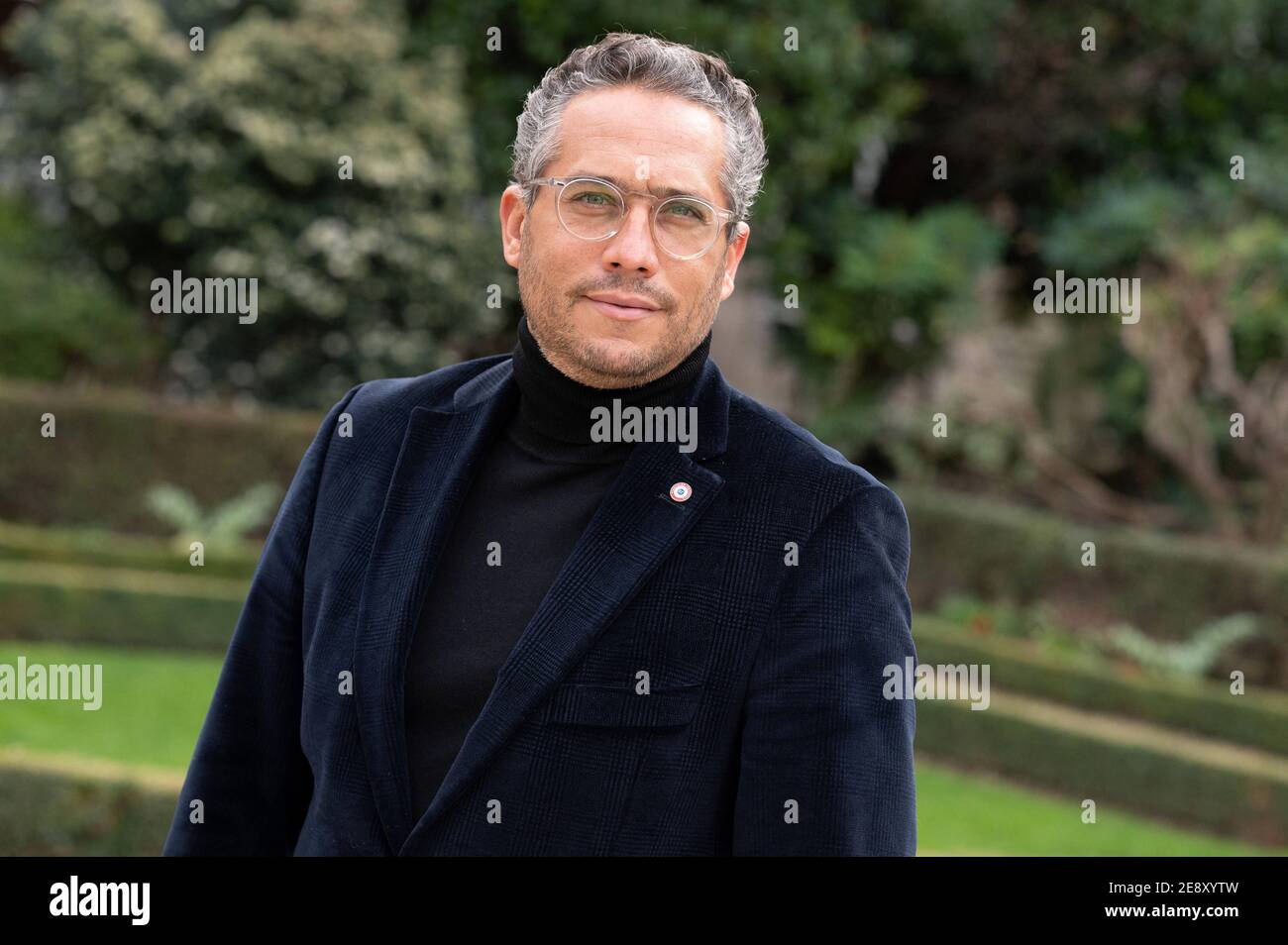 Deputy of the group Mouvement Democrate (MoDem) David Corceiro poses in ...