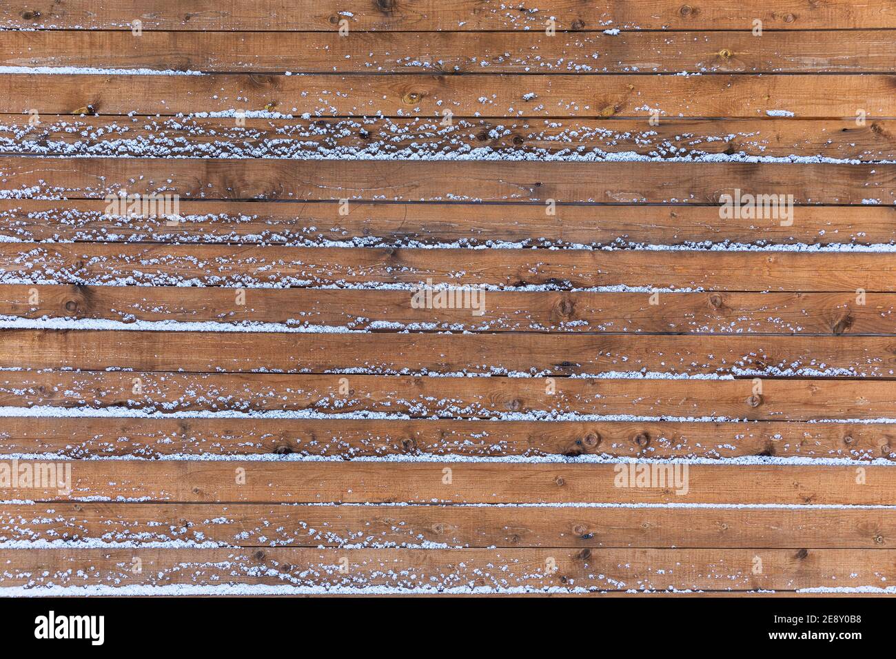 Plank wall texture covered with frost Stock Photo - Alamy