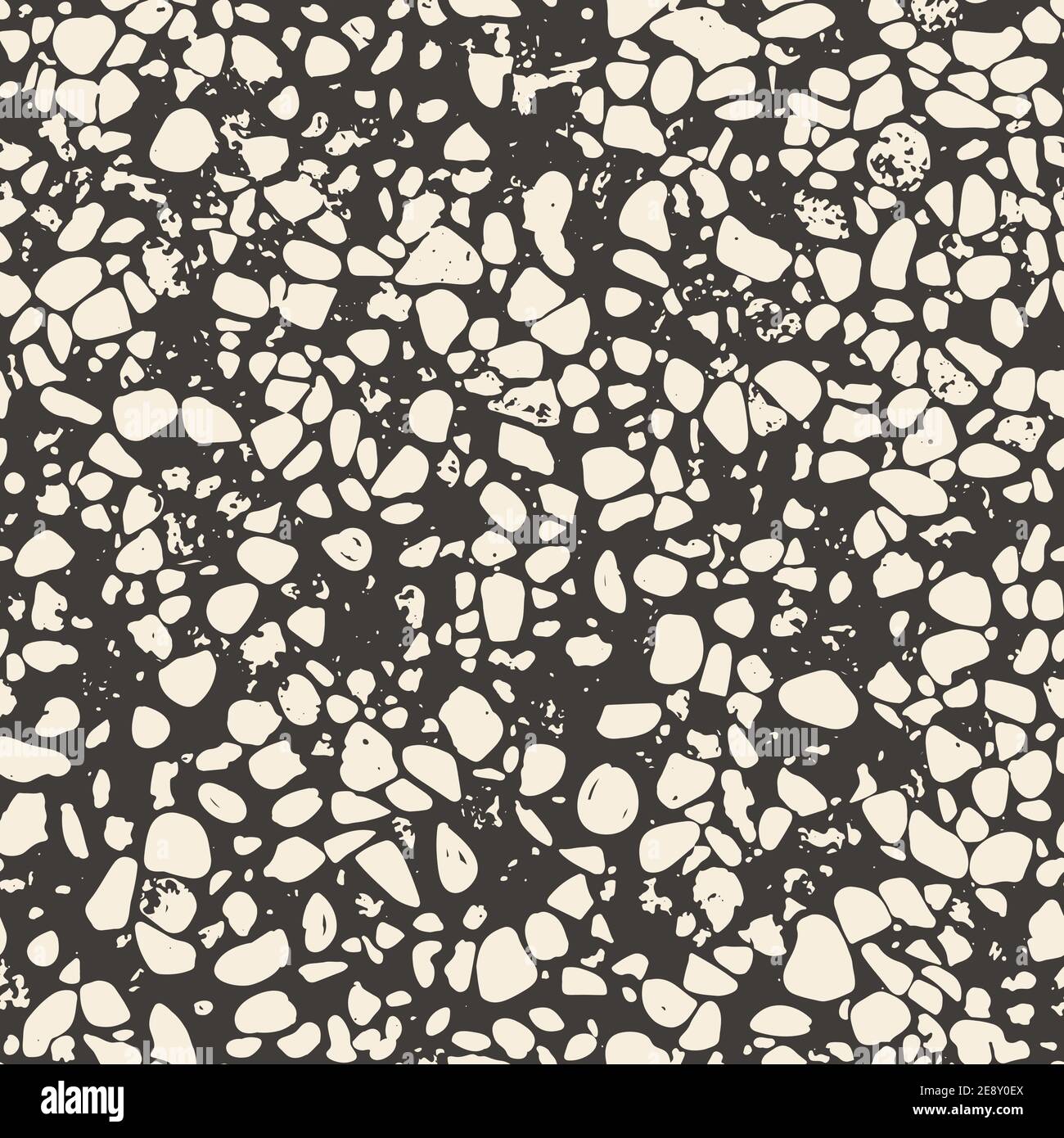 Terrazzo Textured Floor Tile Background. Seamless Vector Repeat ...