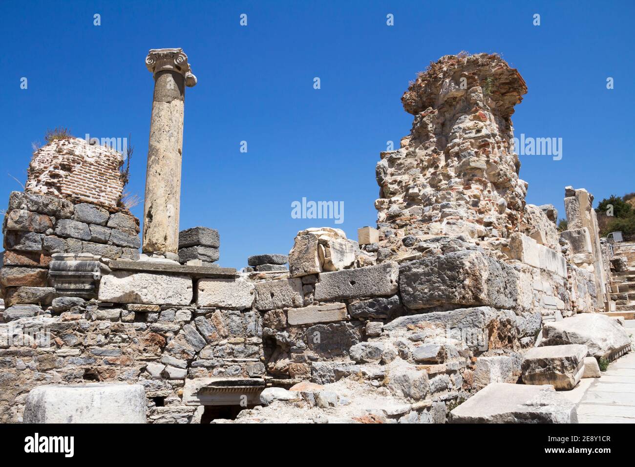 Ancient ruins in Ephesus Turkey Stock Photo - Alamy