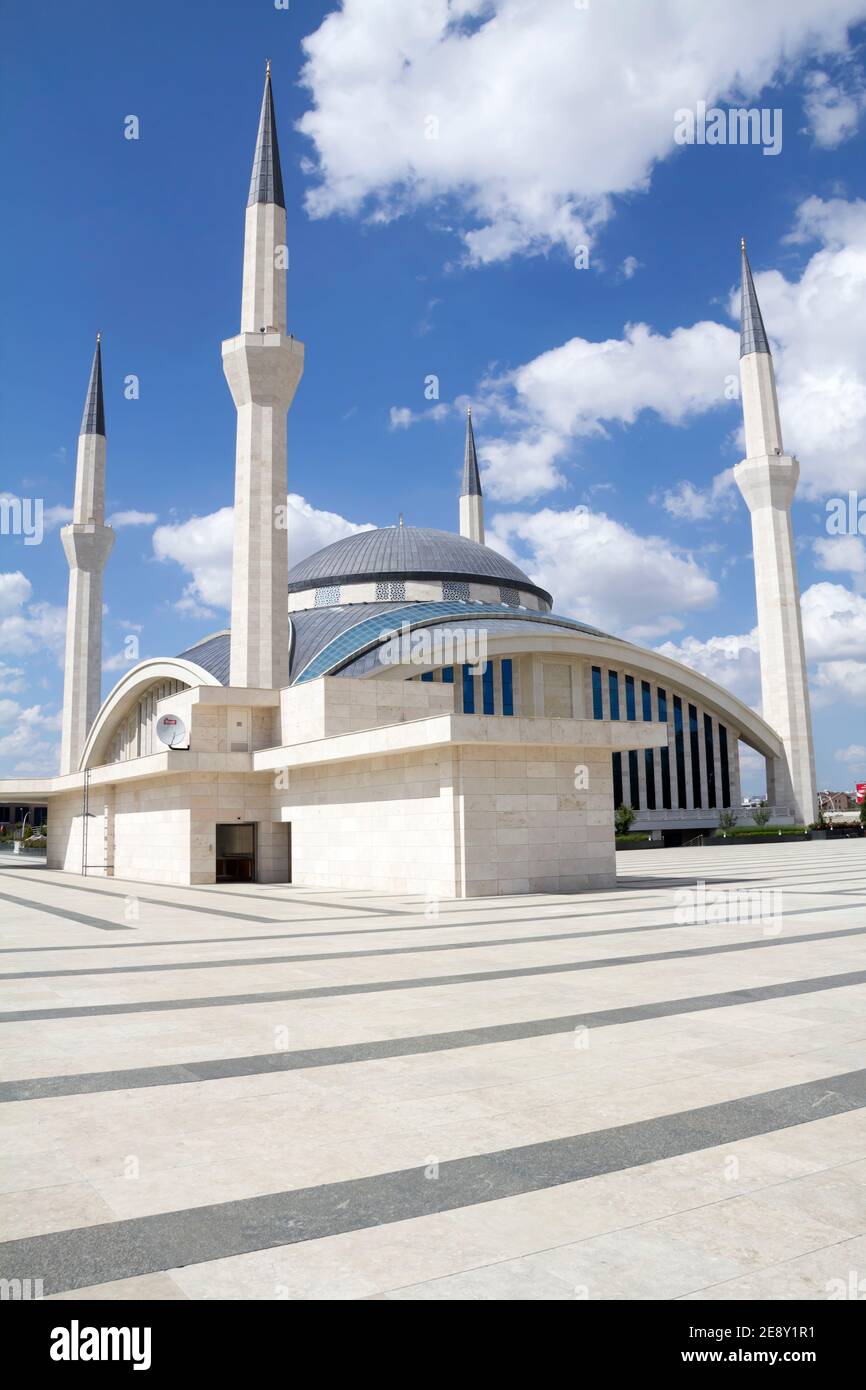 Ahmet Hamdi Akseki Mosque,. New and modern mosque of the capital city ...