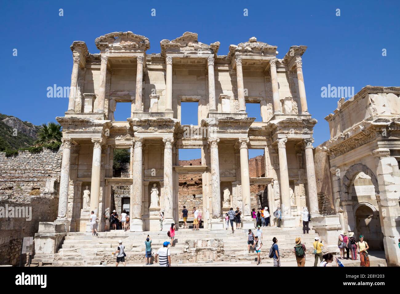 Celsus Library in Ephesus, Turkey Stock Photo - Alamy