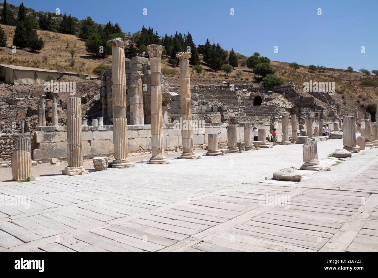 Ancient ruins in Ephesus Turkey Stock Photo - Alamy