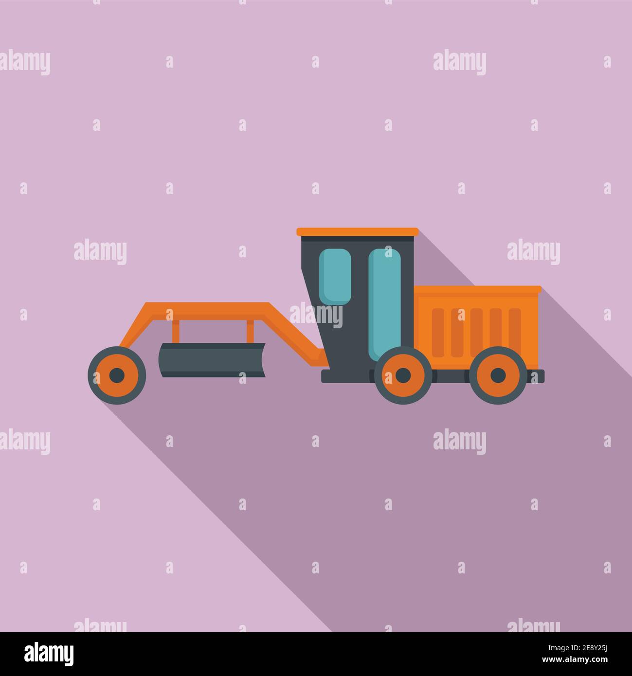 Grader machine demolition icon, flat style Stock Vector Image & Art - Alamy