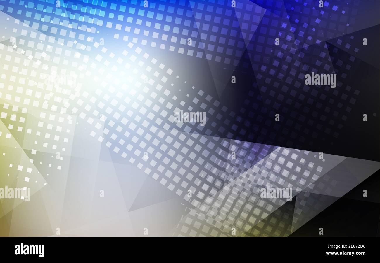 Abstract wide technology background with hexagons and gear wheels. Hi ...