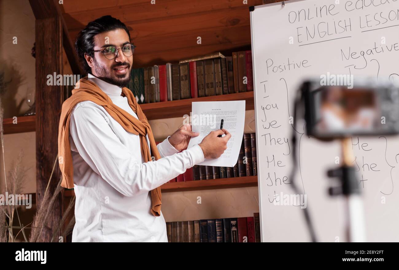 Indian male teacher hi-res stock photography and images - Alamy