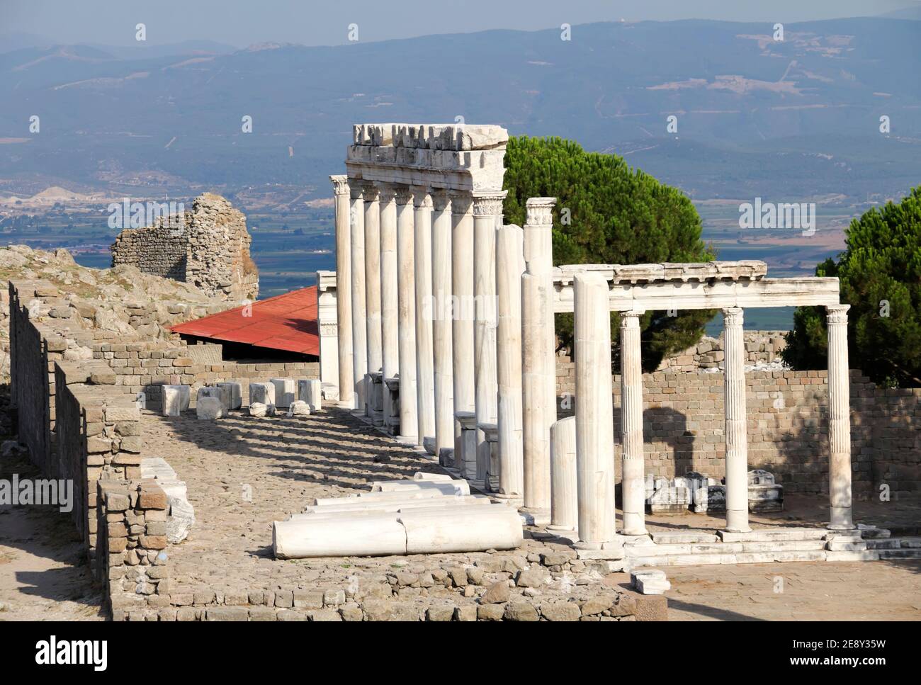Temple of Trajan in the ancient city of Pergamon Stock Photo - Alamy