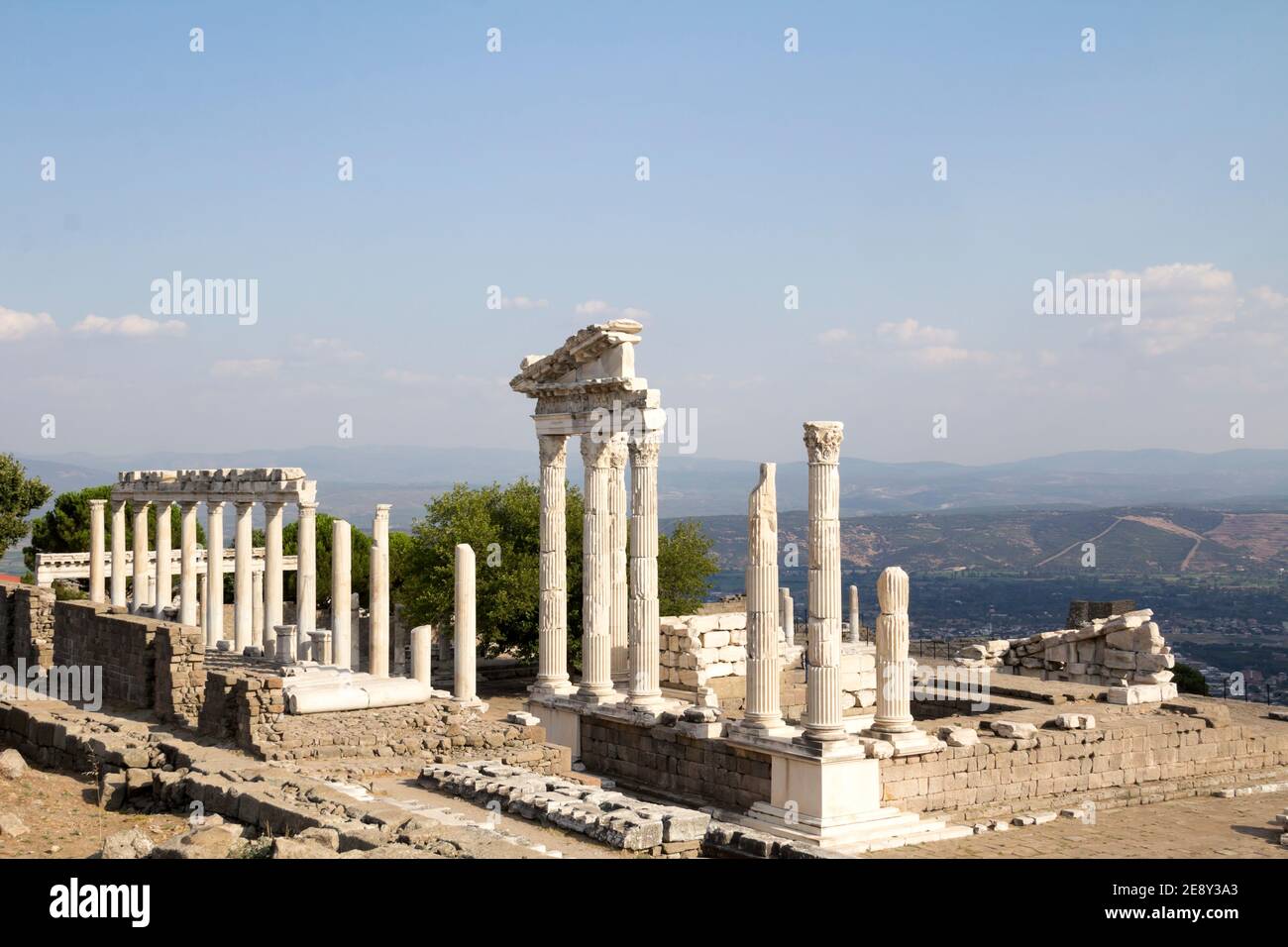 Temple of Trajan in the ancient city of Pergamon Stock Photo - Alamy