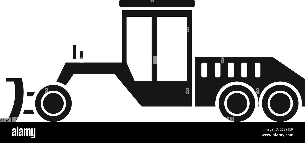 Grader machine utility icon, simple style Stock Vector Image & Art - Alamy