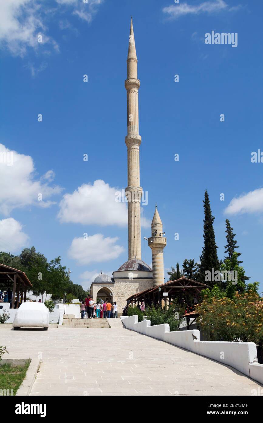 high Minaret near cave of the seven sleepers in Tarsus Turkey Stock ...