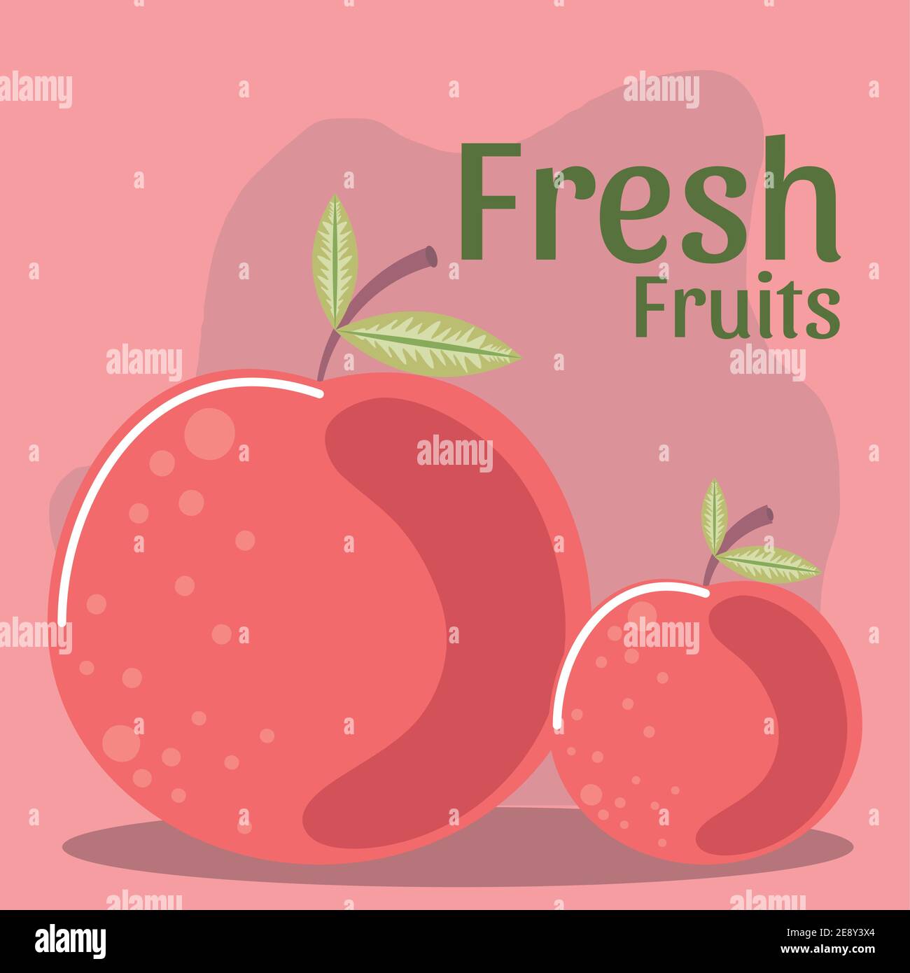 fresh fruit apple organic healthy food vector illustration Stock Vector ...