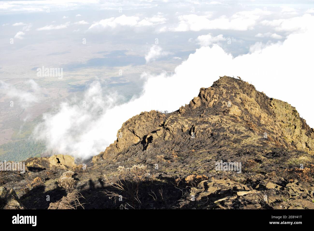 Scenic mountain landscapes in Mount Meru, Tanzania Stock Photo - Alamy