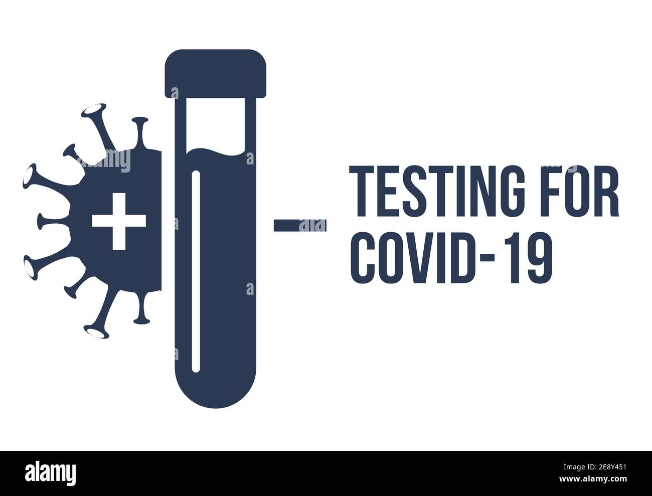 Covid pcr test vector icon. Corona virus covid19 tube test medical ...