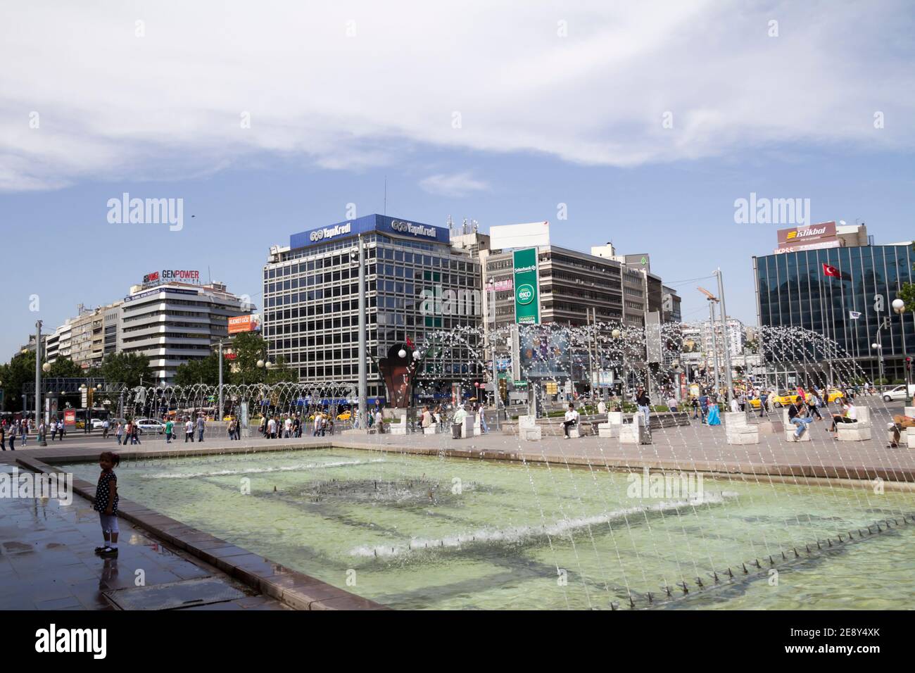 ANKARA, TURKEY : Kizilay square , city center of Ankara, Ankara is the ...