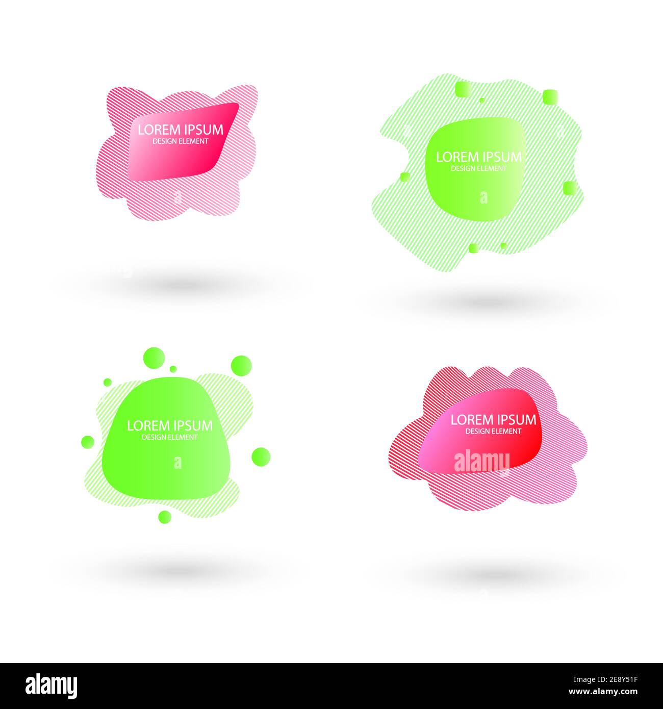 Fluid frame isolated on white background. Abstract liquid shape ...