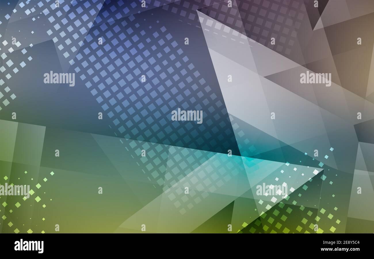 Abstract wide technology background with hexagons and gear wheels. Hi ...