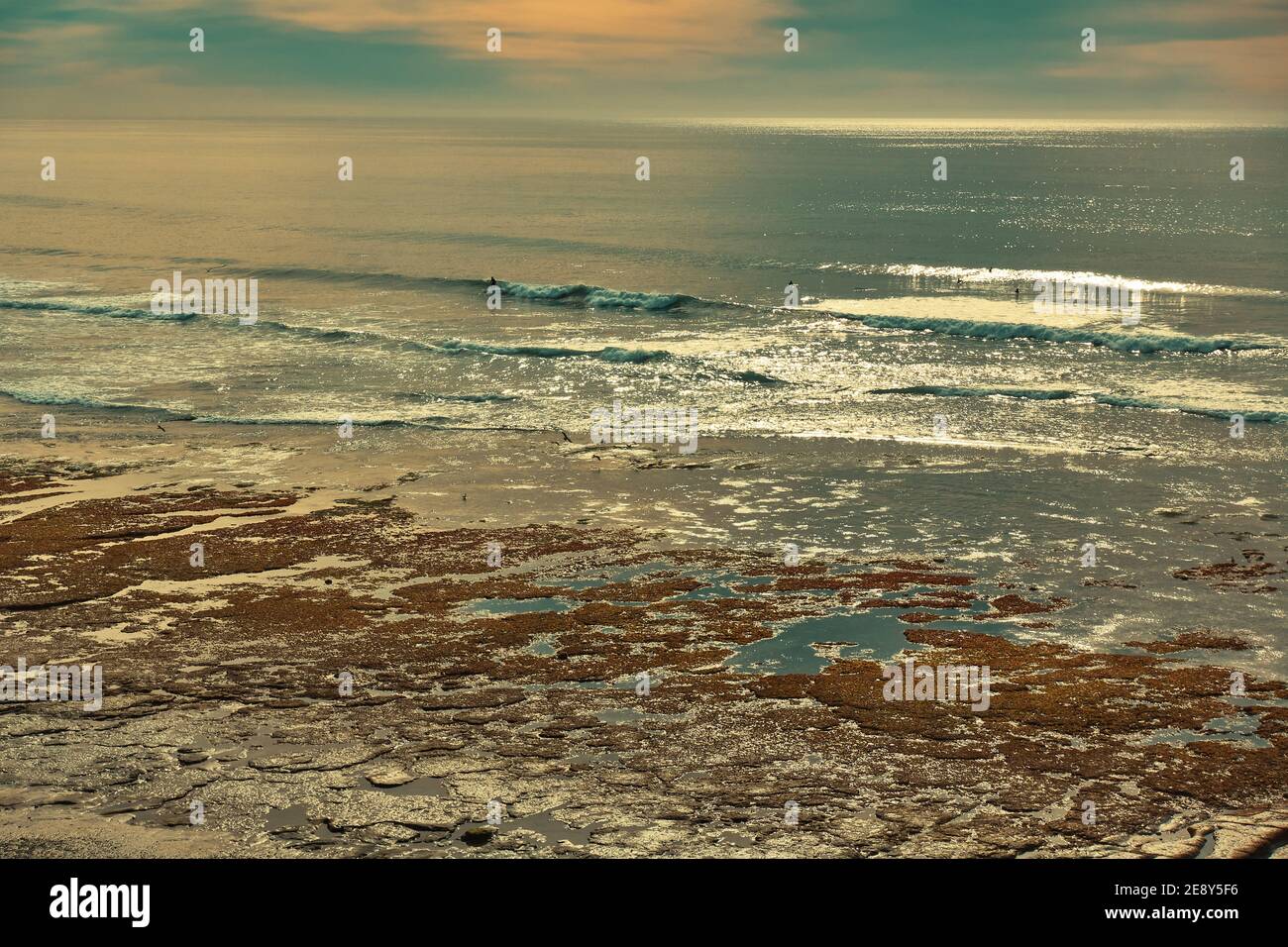 Tide pools surf waves clouds hi-res stock photography and images - Alamy