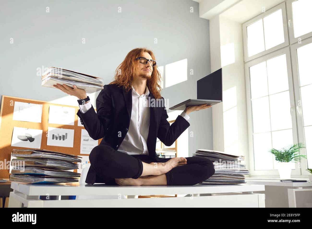 Calm office worker hi-res stock photography and images - Alamy