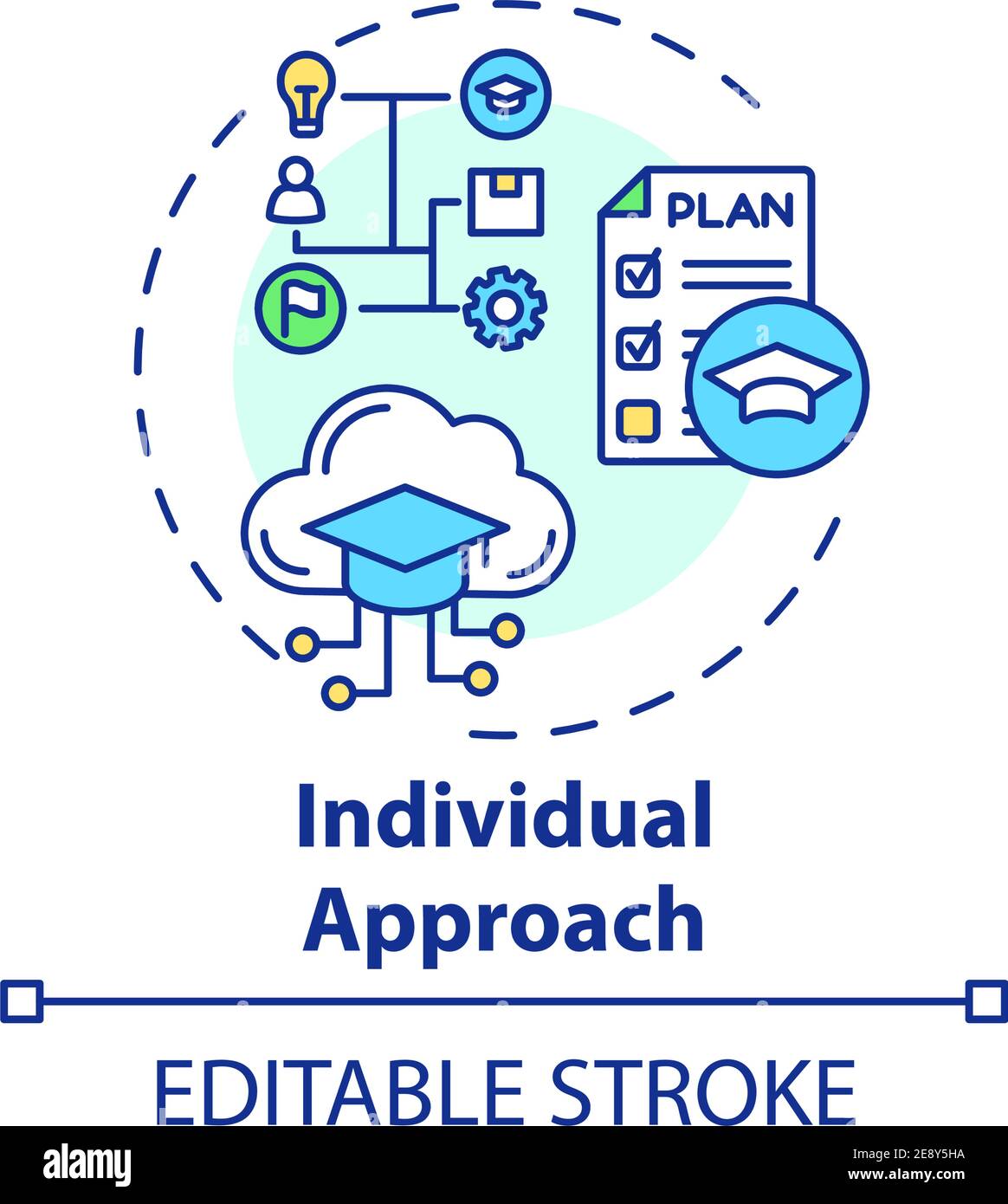 Individual approach concept icon Stock Vector Image & Art - Alamy