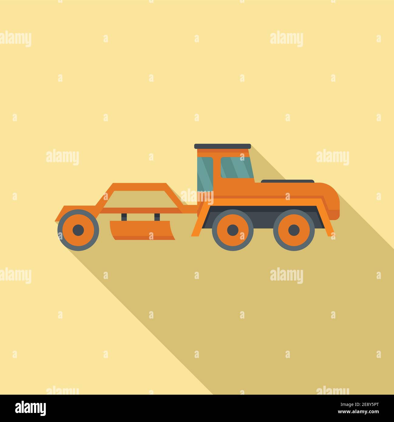 Side profile tractor Stock Vector Images - Alamy