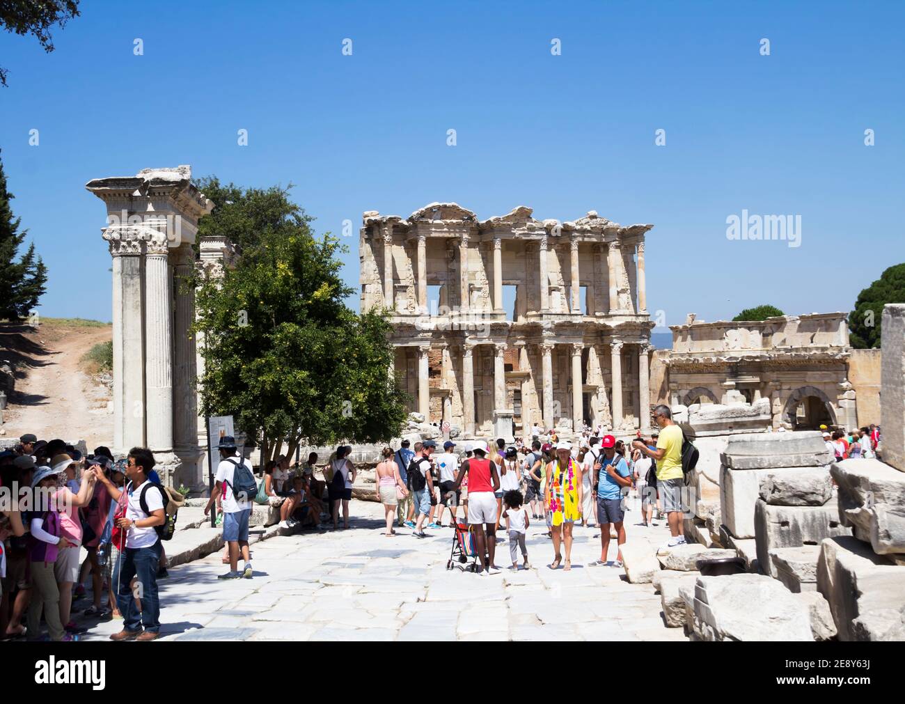 Celsus Library in Ephesus, Turkey Stock Photo - Alamy